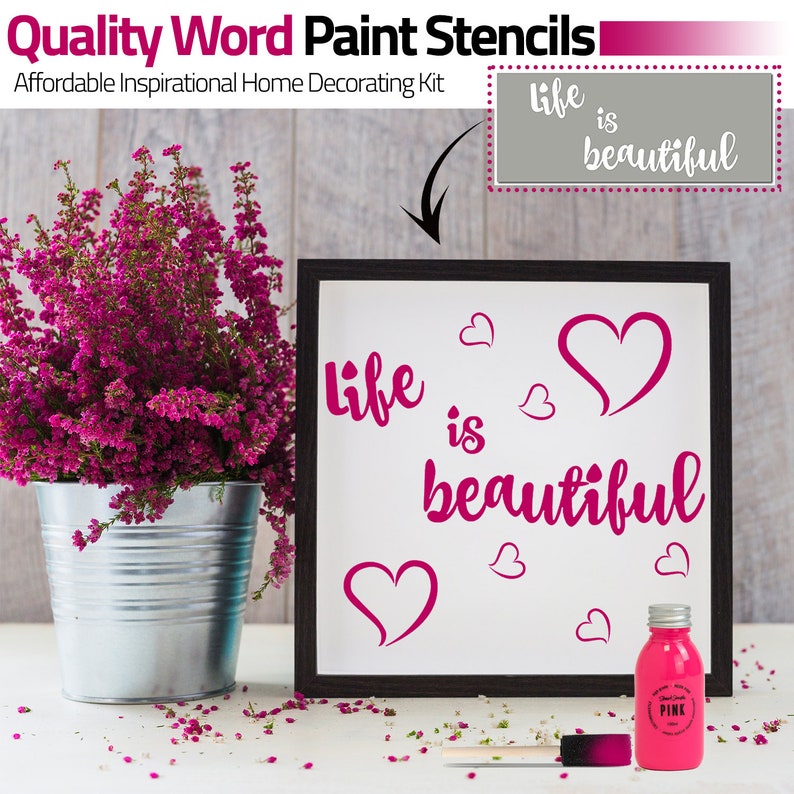 Reusable Stencil Kit 16pcs Stenciling Set for Painting Wood - Etsy