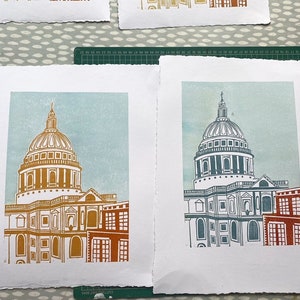 St Pauls, London, Lino Print - Etsy