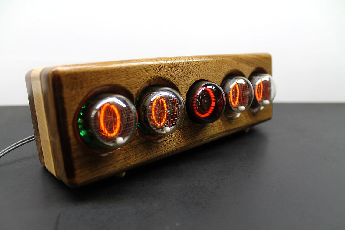 Nixie Clock on Gas-discharge Indicators IN-4 and Decatron OG-4 - Etsy