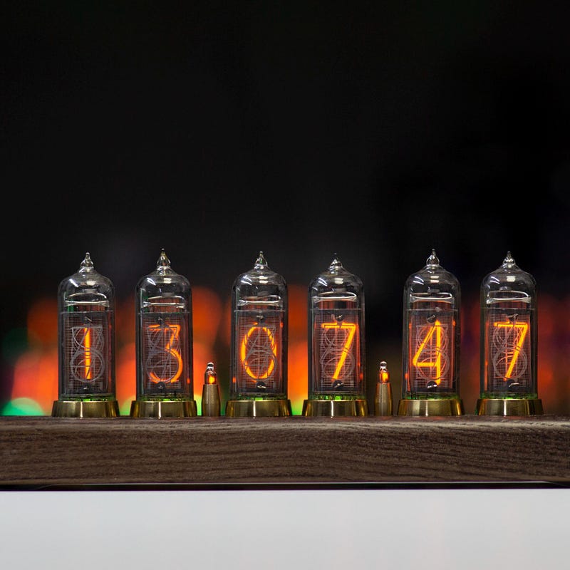 Wood Tube Clock - Etsy Norway