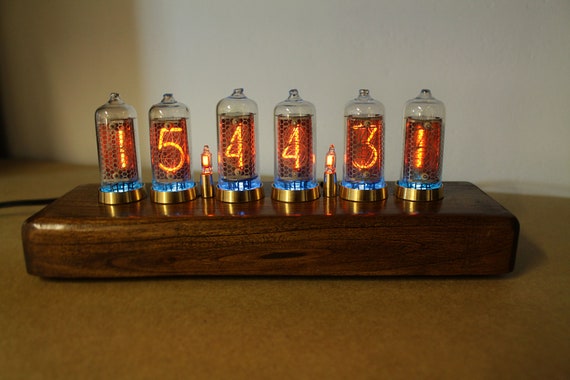 Nixie Tube Clock IN8-2 of the USSR Production on 6 Lamp | Etsy