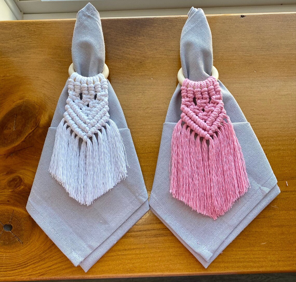 Macrame Napkin Ring Pattern Napkin Holder Pattern Wedding - Etsy