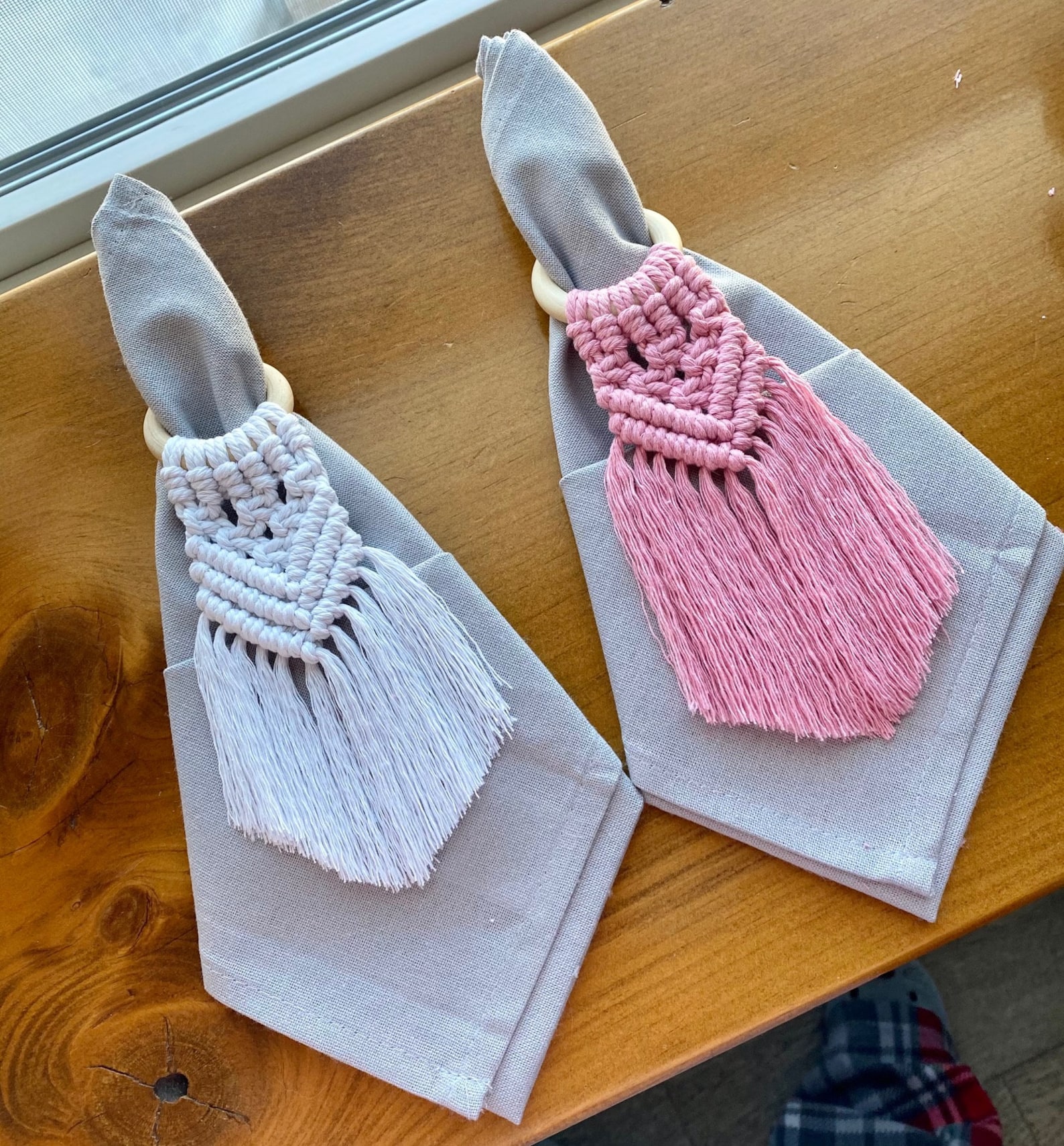 Macrame Napkin Ring Pattern Napkin Holder Pattern Wedding - Etsy