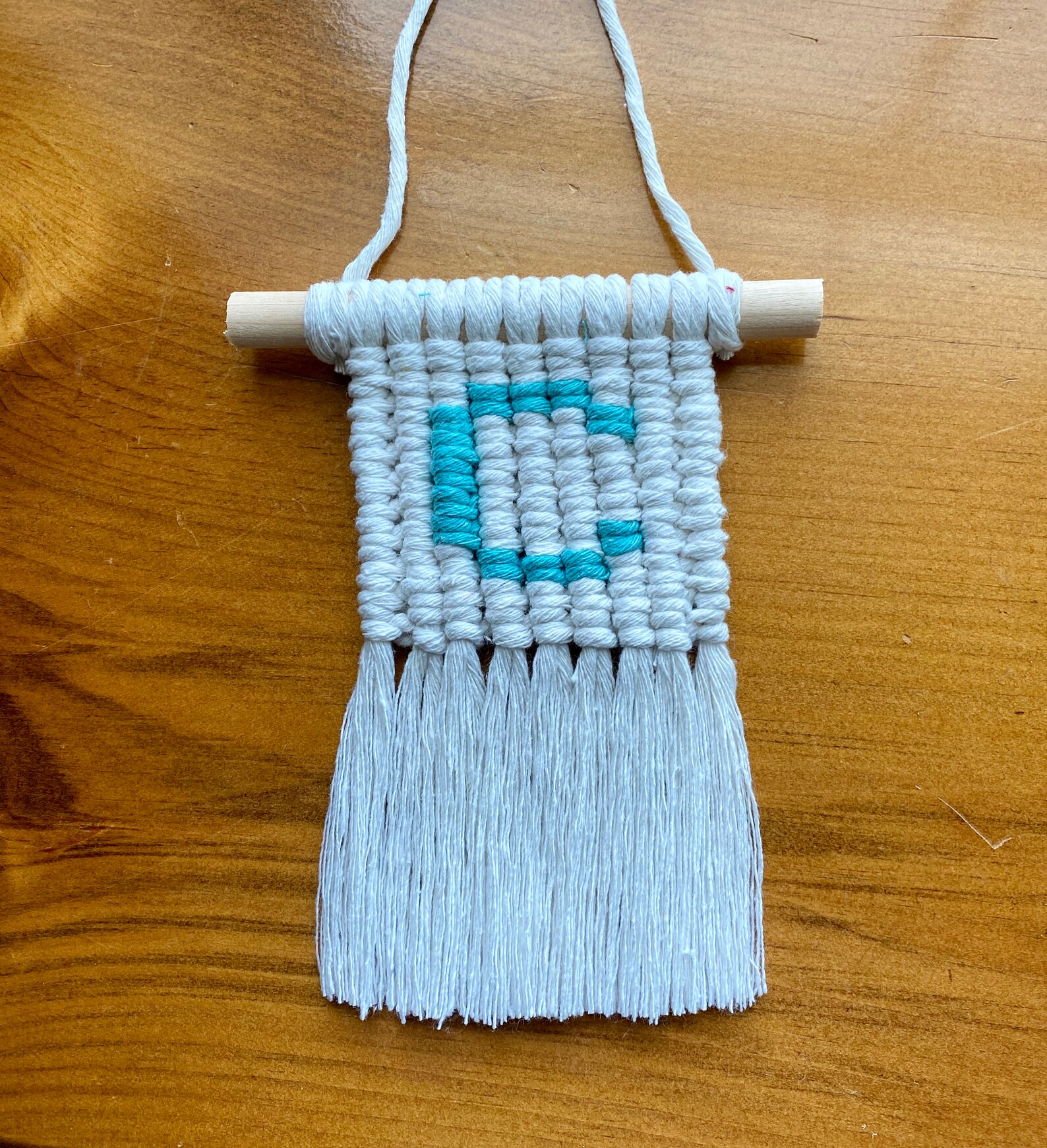 PATTERN Modern Macrame Letter C Mini Wall - Etsy Polska