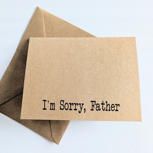I'm Sorry, Father Greeting Card | Family Estrangement Card | Apology ...