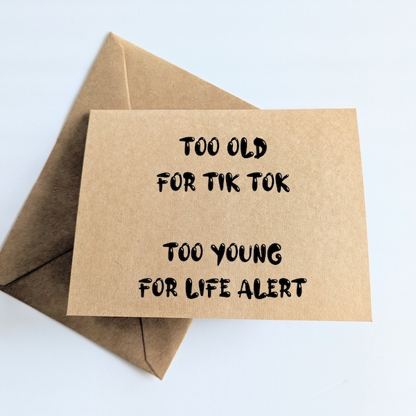 Tik Tok Birthday Card - Etsy