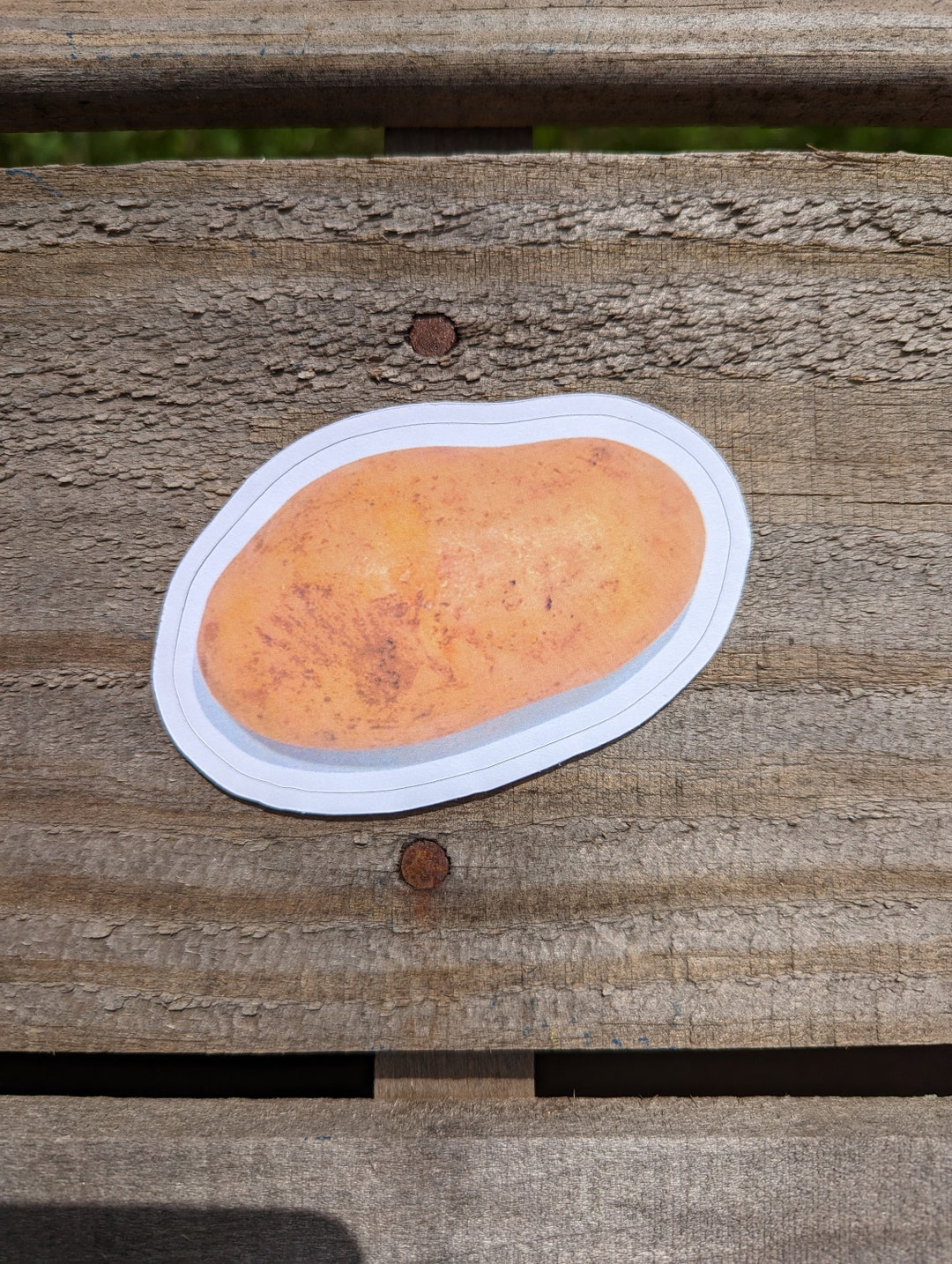 Potato Sticker, Ironic Potato Lovers Sticker Image, Funny Food Decal ...