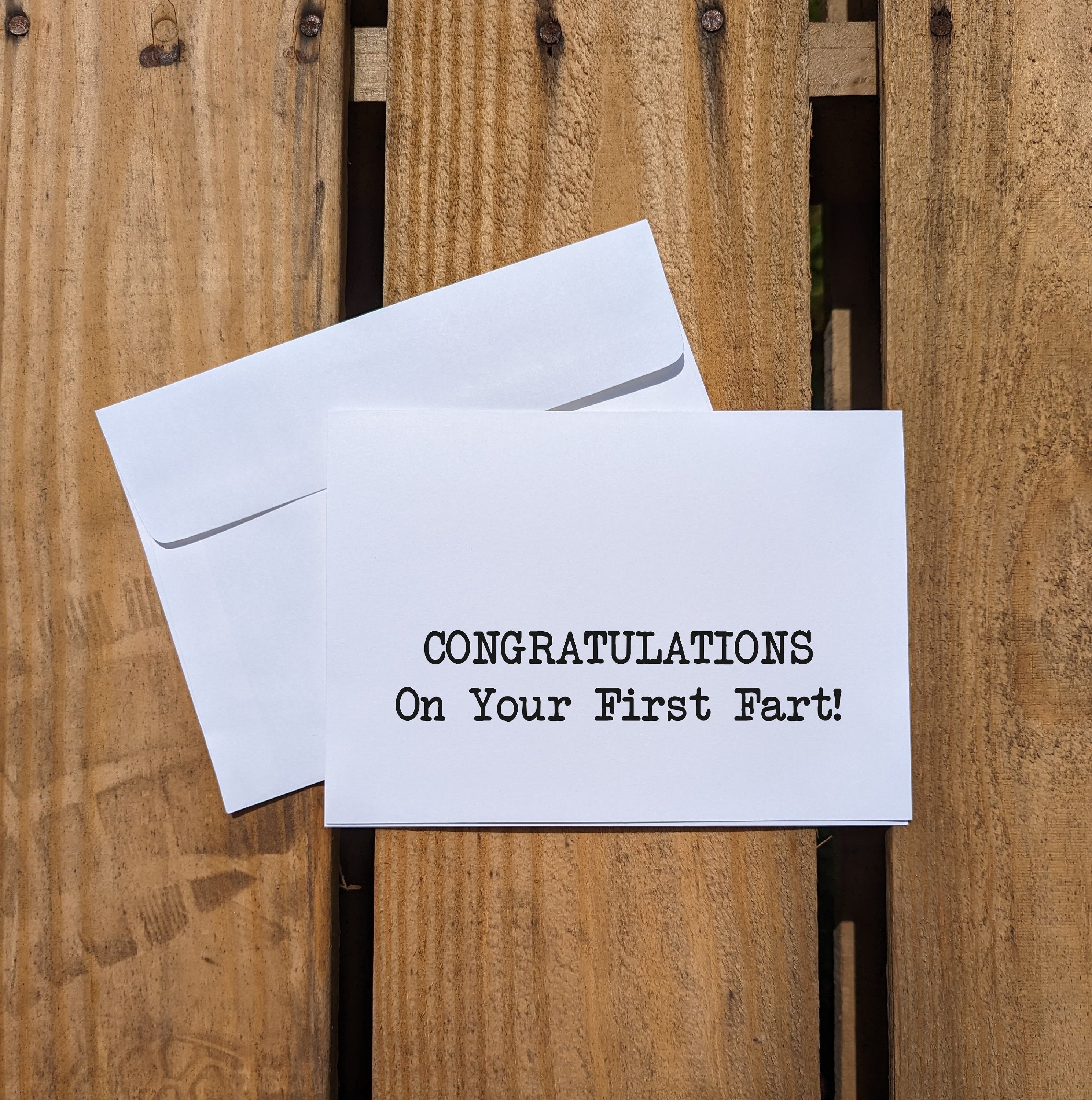 Congratulations on Your First Fart Greeting Card / Funny Card for ...