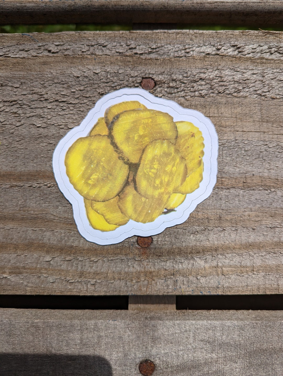 Pickles Sticker, Hamburger Slices Sticker Image, Funny Food Decal ...