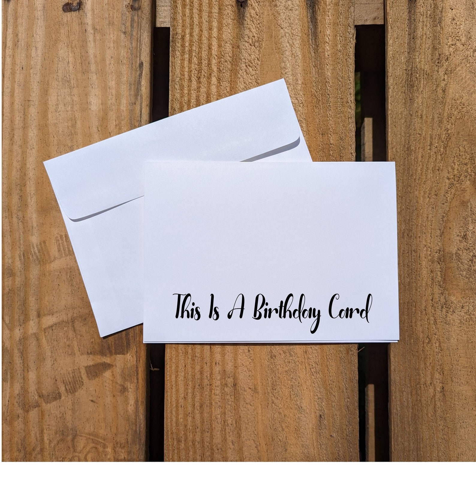 This is a Birthday Card Greeting Card | Simple Statement Card | Blank ...