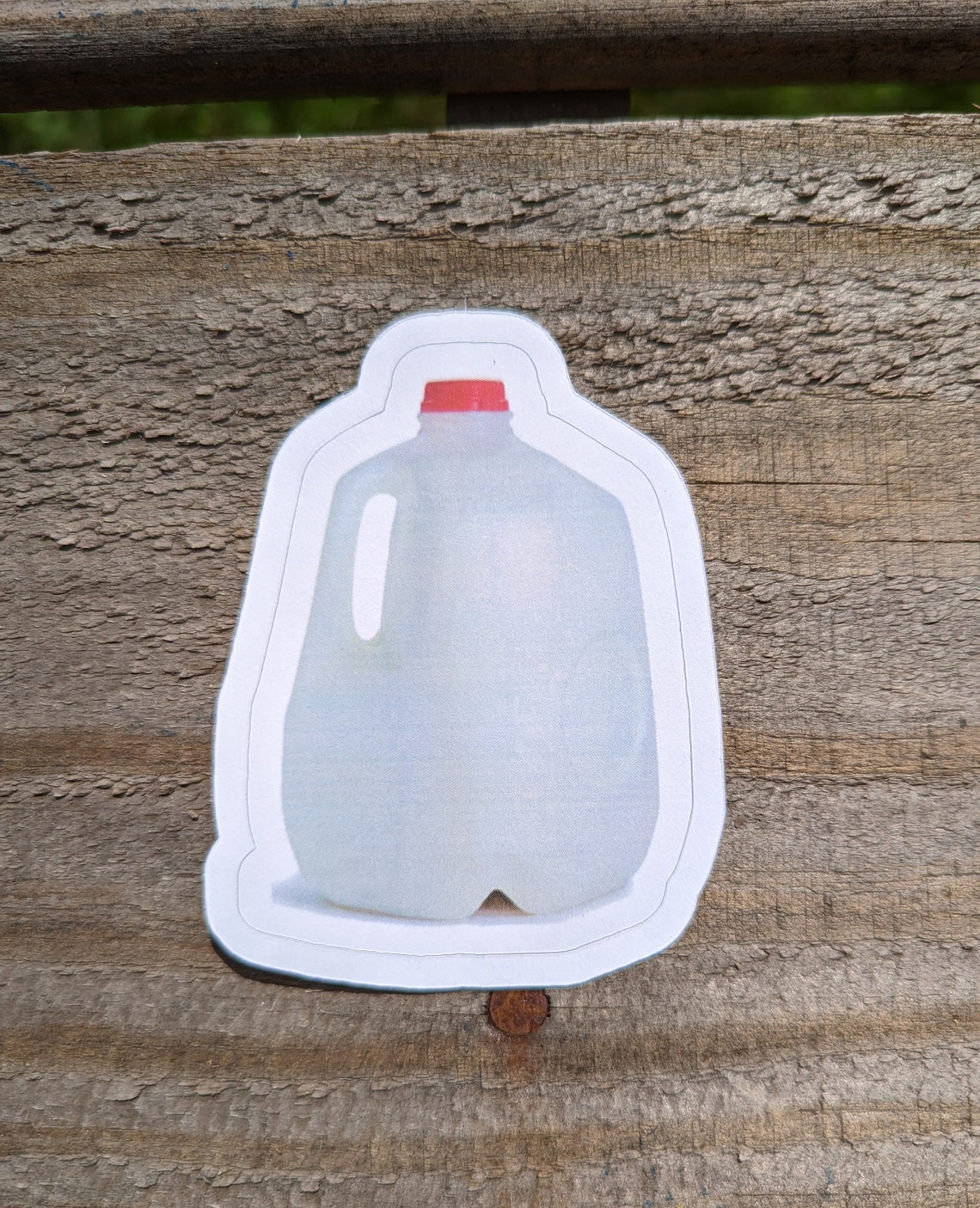 Milk Gallon Sticker, Realistic Cows Milk Image, Funny Food Decal, Dairy ...
