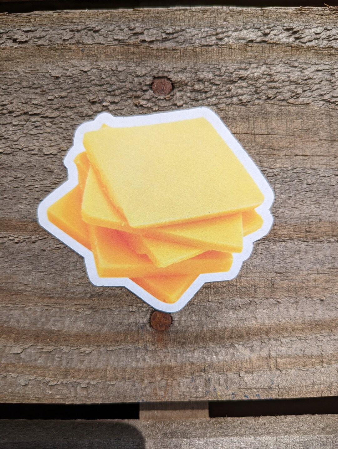 Cheese Sticker, Stack of Cheese Slices, Funny Food Decal, Dairy Lovers ...