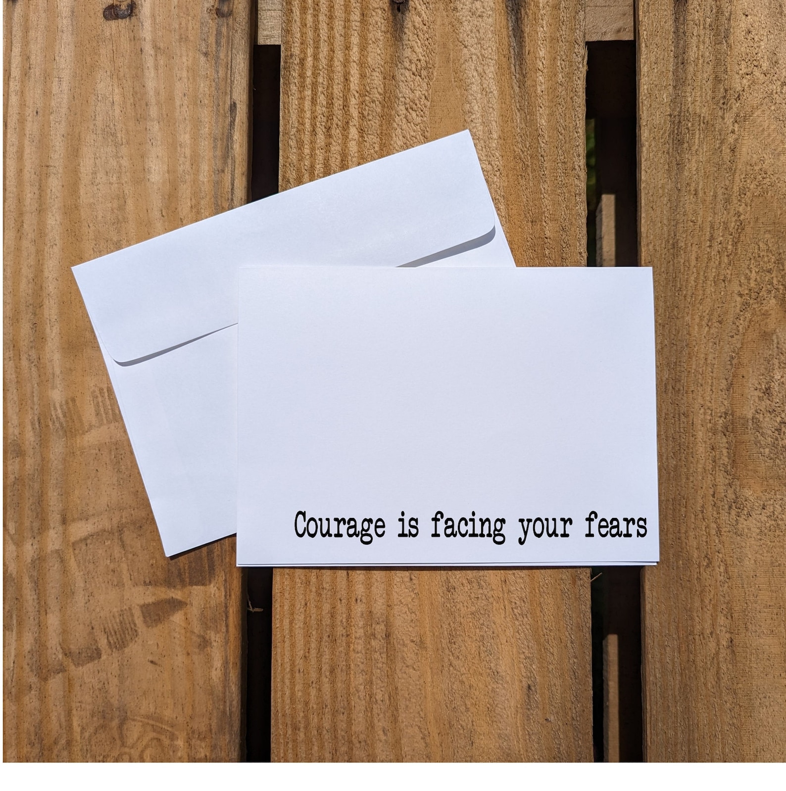 Motivational Card for Women, Sympathy Card for Anyone, Courage is ...