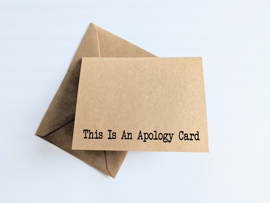 This is an Apology Card Greeting Card | Apology Card | Sorry Card ...