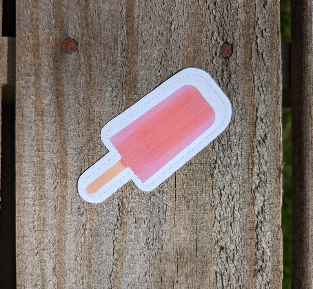 Popsicle Sticker, Ironic Pink Stick Popsicle Sticker Image, Funny Food ...