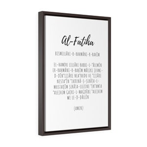 Surah Al Fatiha - Islamic Wall Art Home Decor | Quran | Muslim Nursery ...