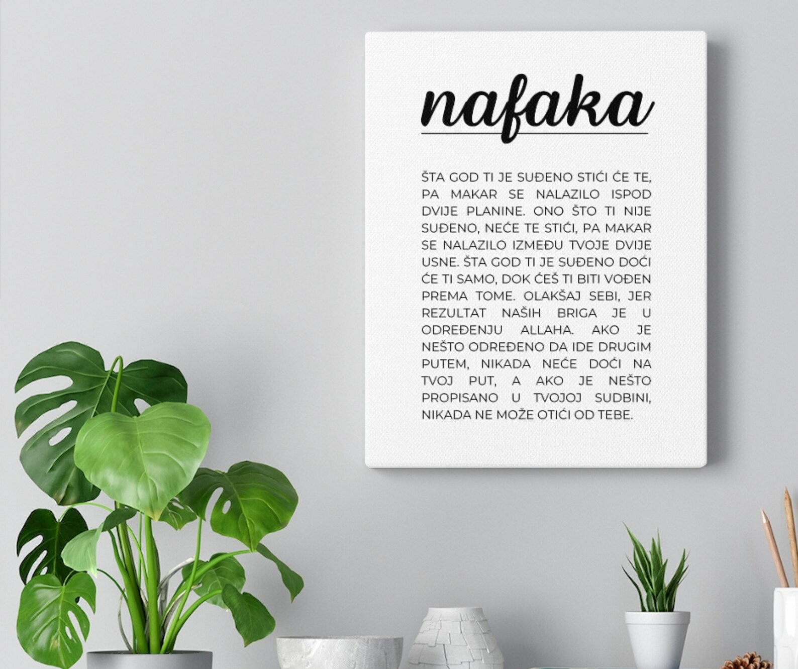 Nafaka, Bosnian Print,large Quote Poster,printable Wall Art ...