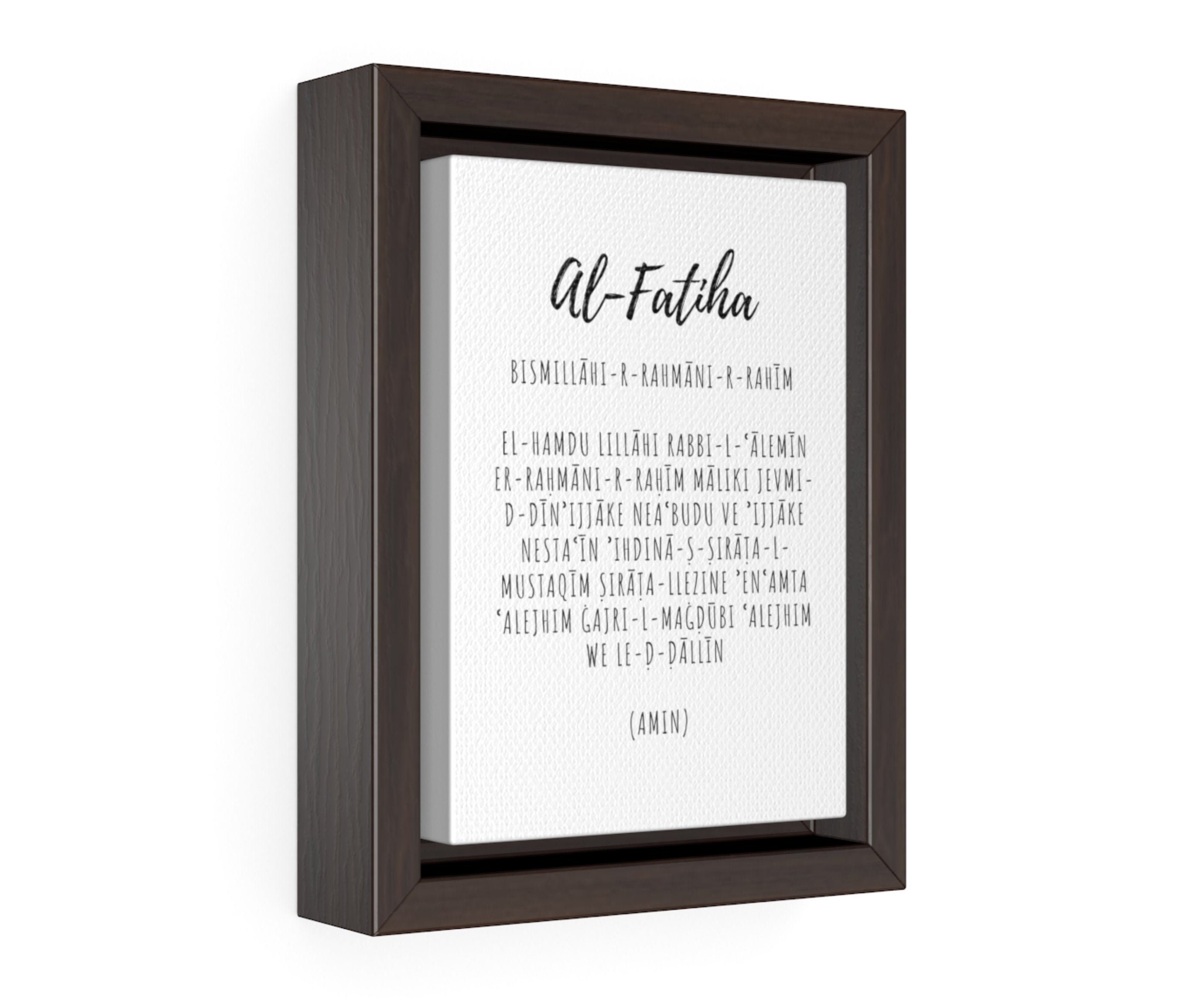 Surah Al Fatiha - Islamic Wall Art Home Decor | Quran | Muslim Nursery ...