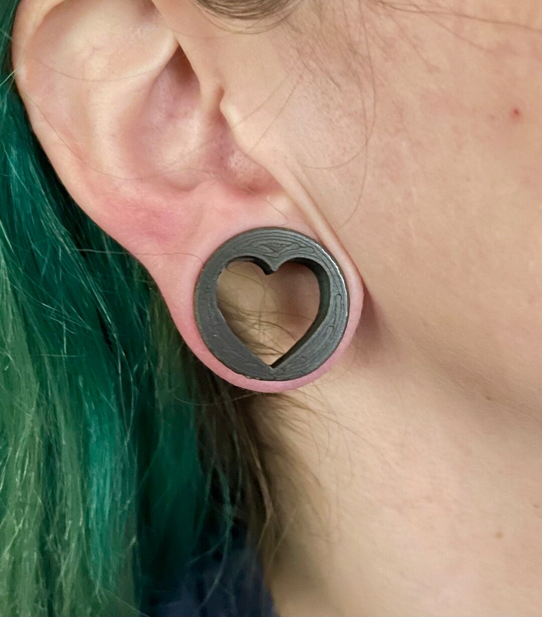 Heart Plugs PAIR, 0g - 3"! 8mm - 76mm 3D Printed Pla/wood - Etsy