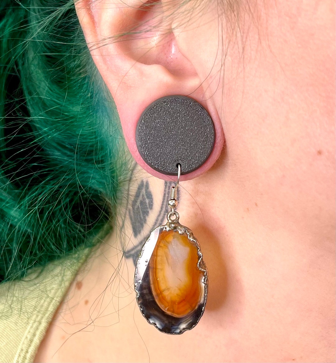 Standard Hook Earring Plug Pair 3d Printed Wood Pla - Etsy