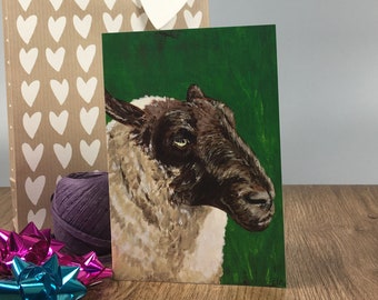 Greetings Card: golden Fleece Sheep Card - Etsy UK