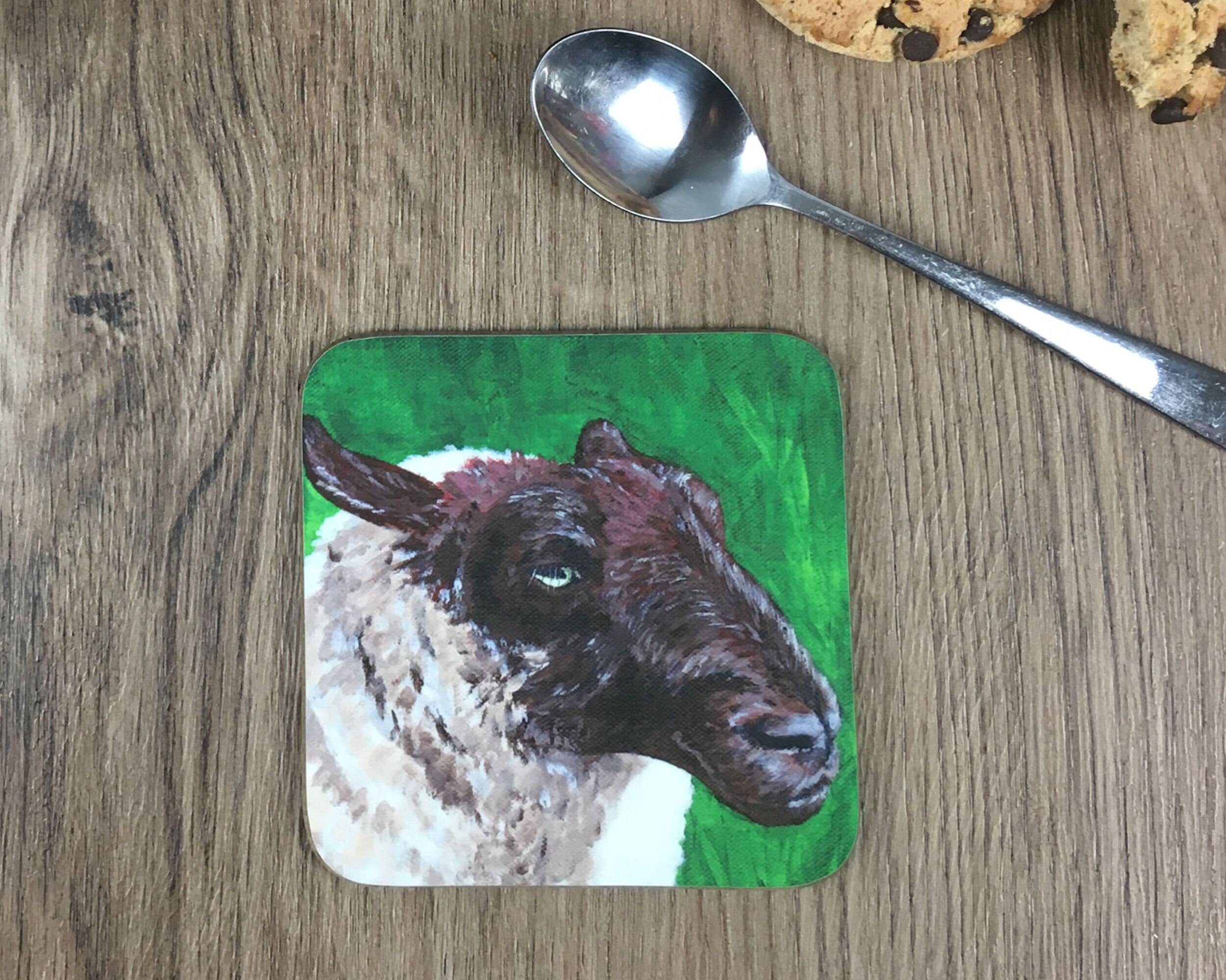 Coaster, Sheep Coaster, Cute Coaster, Animal Coaster, Hardboard Coaster ...