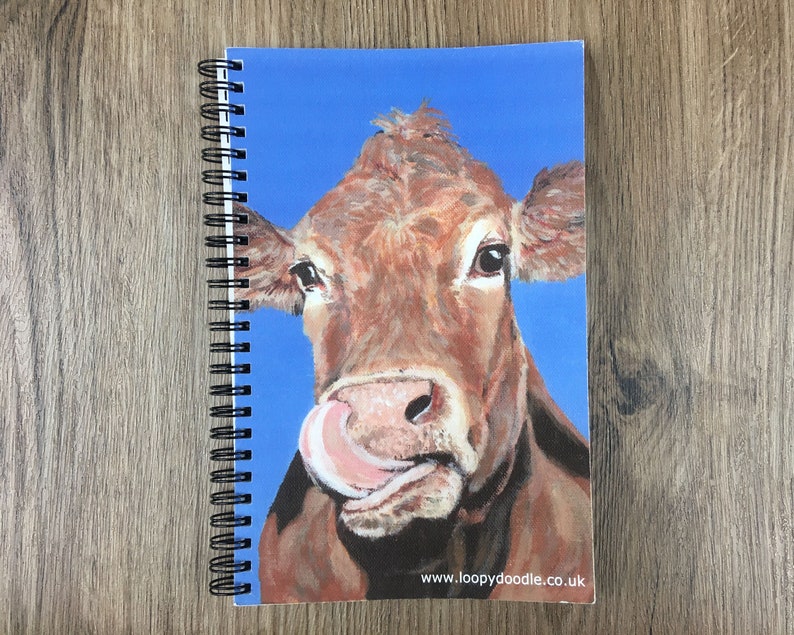 Cow Notebook Cute Notebook Office Stationery Office Gift - Etsy