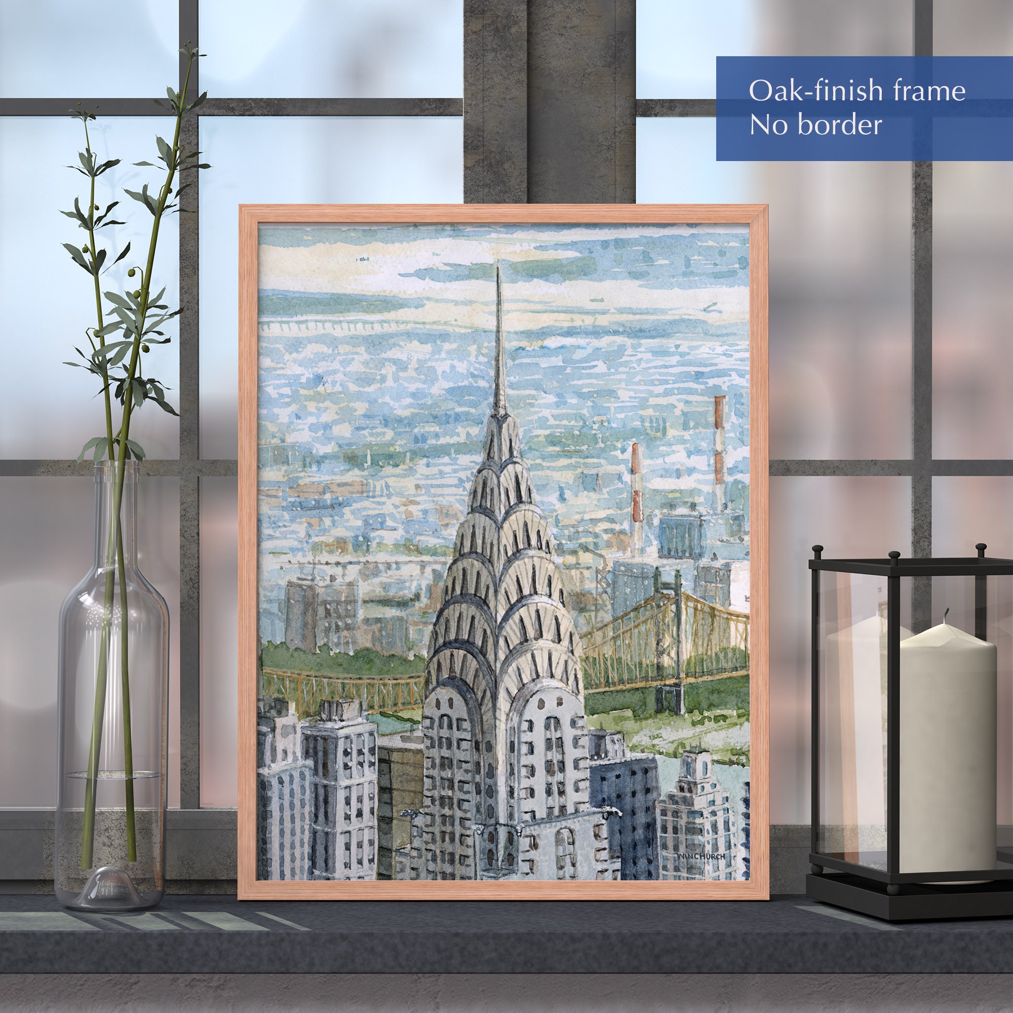Chrysler Building Watercolor Painting, Fine Art Print, New Yorks Iconic ...