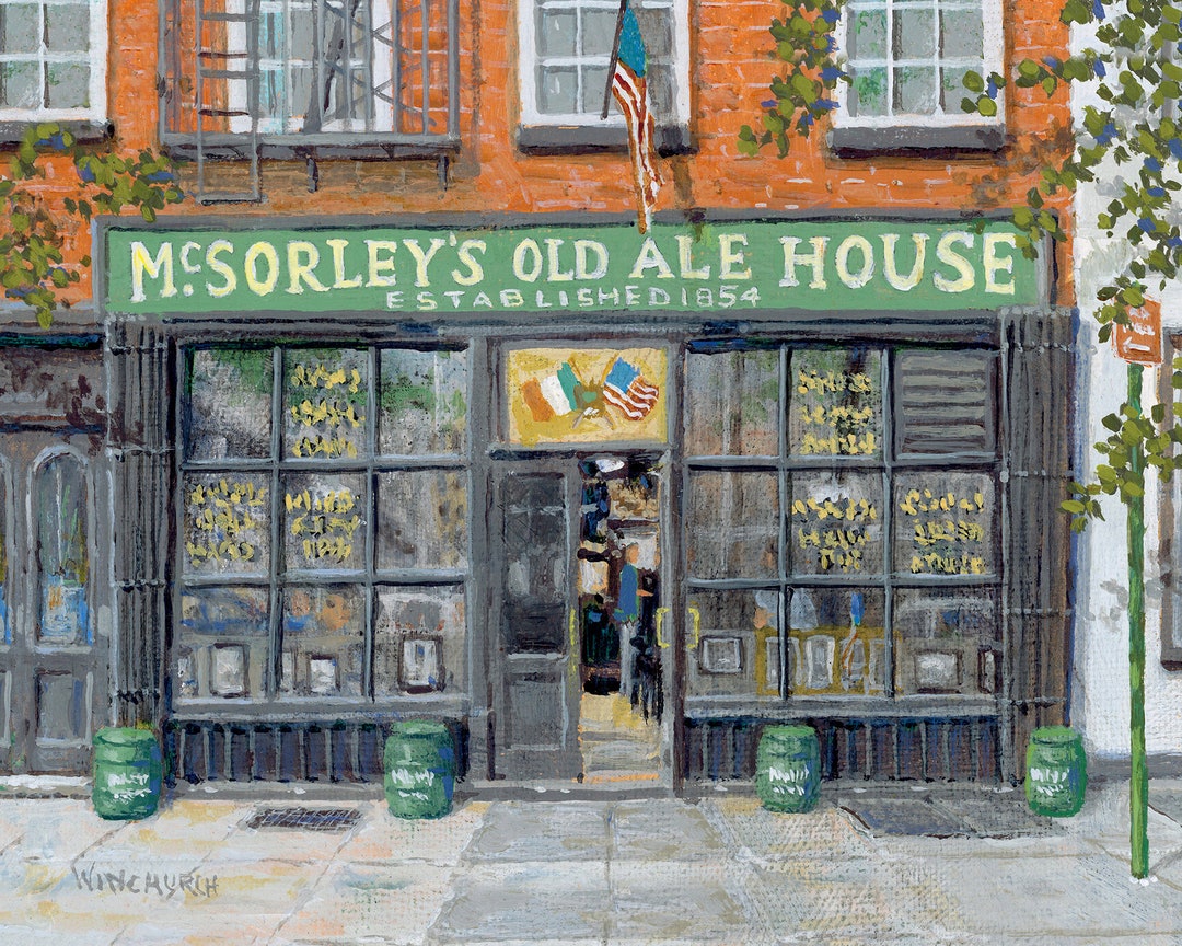 Mcsorley's Old Ale House Painting in New York City, Fine Art Print ...