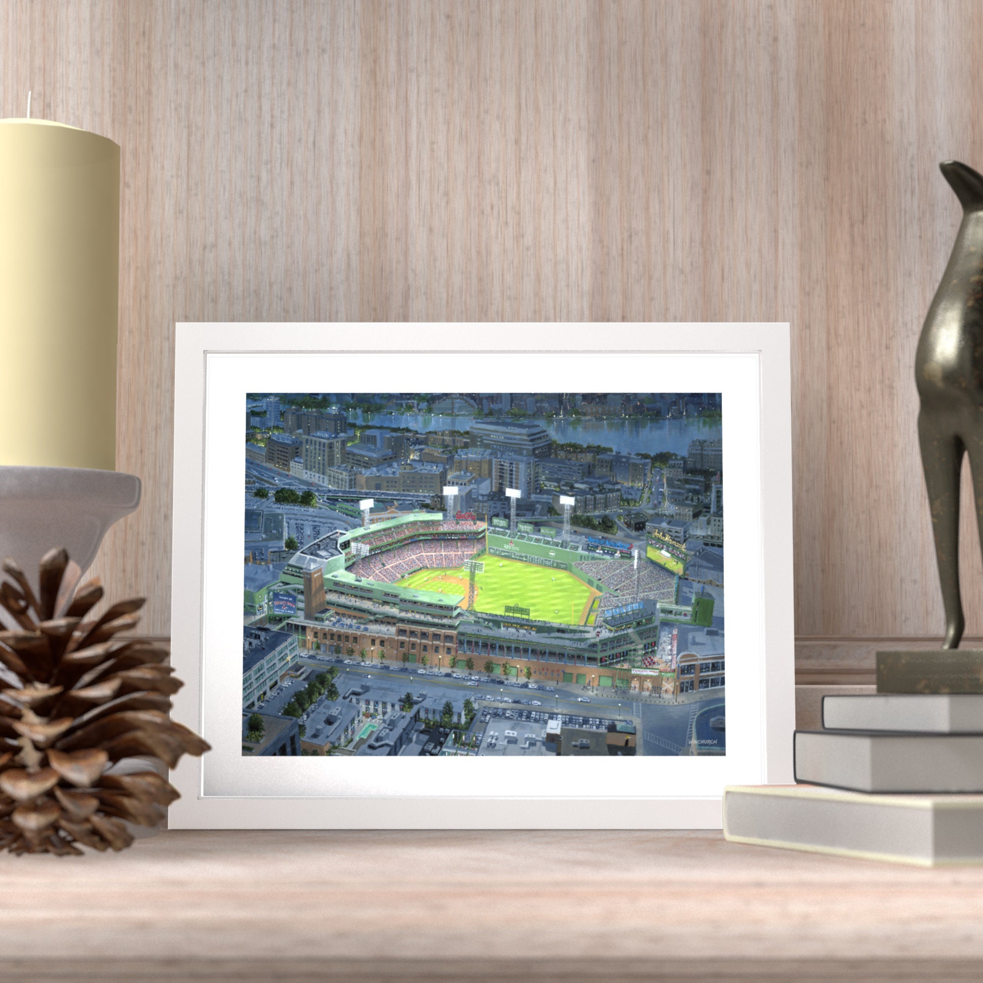 Boston's Fenway Park Print, Stadium Oil Painting, for Baseball Lovers ...
