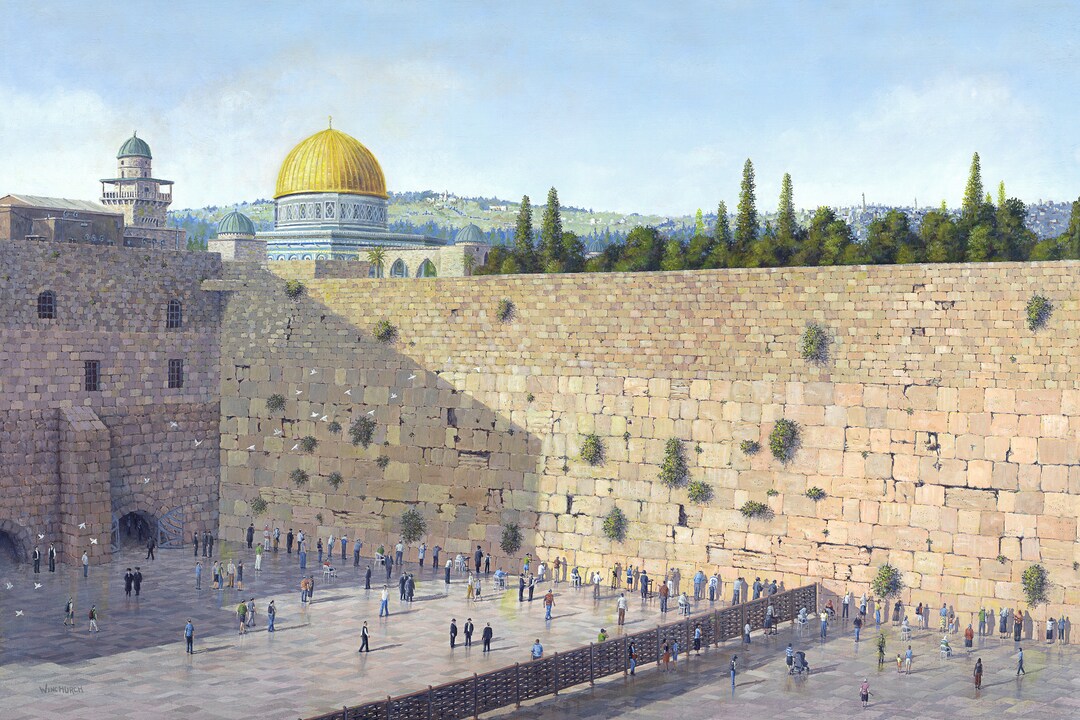 Western Wall Art Print, Jerusalem, Oil Painting - Etsy