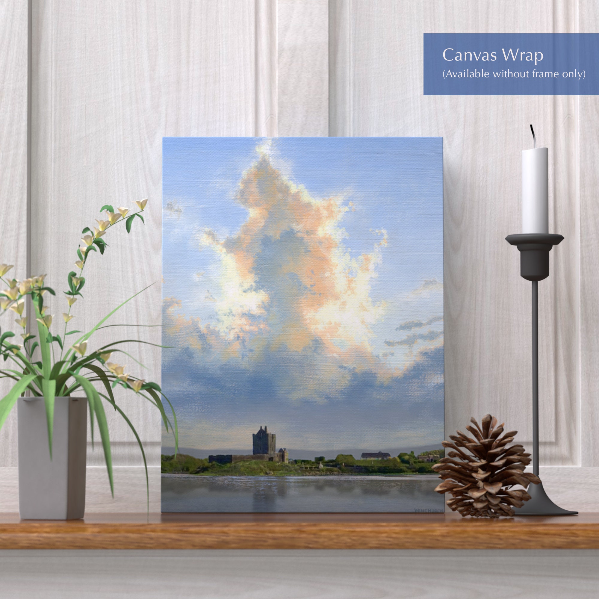 Irish Castle on Galway Bay Painting, Fine Art Print, Wall Decor - Etsy ...