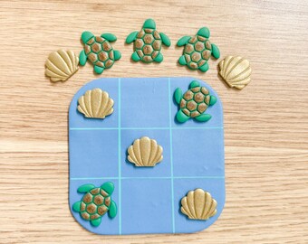At the Beach Tic Tac Toe Game - Etsy