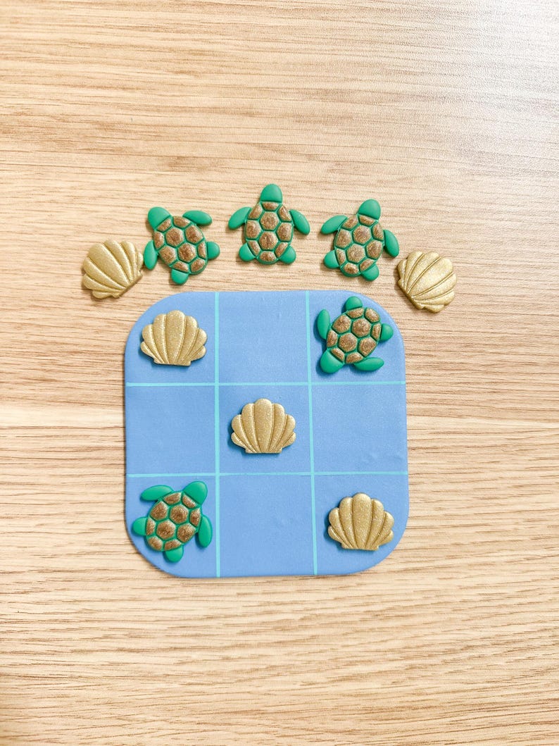 Ocean Tic Tac Toe Game - Etsy