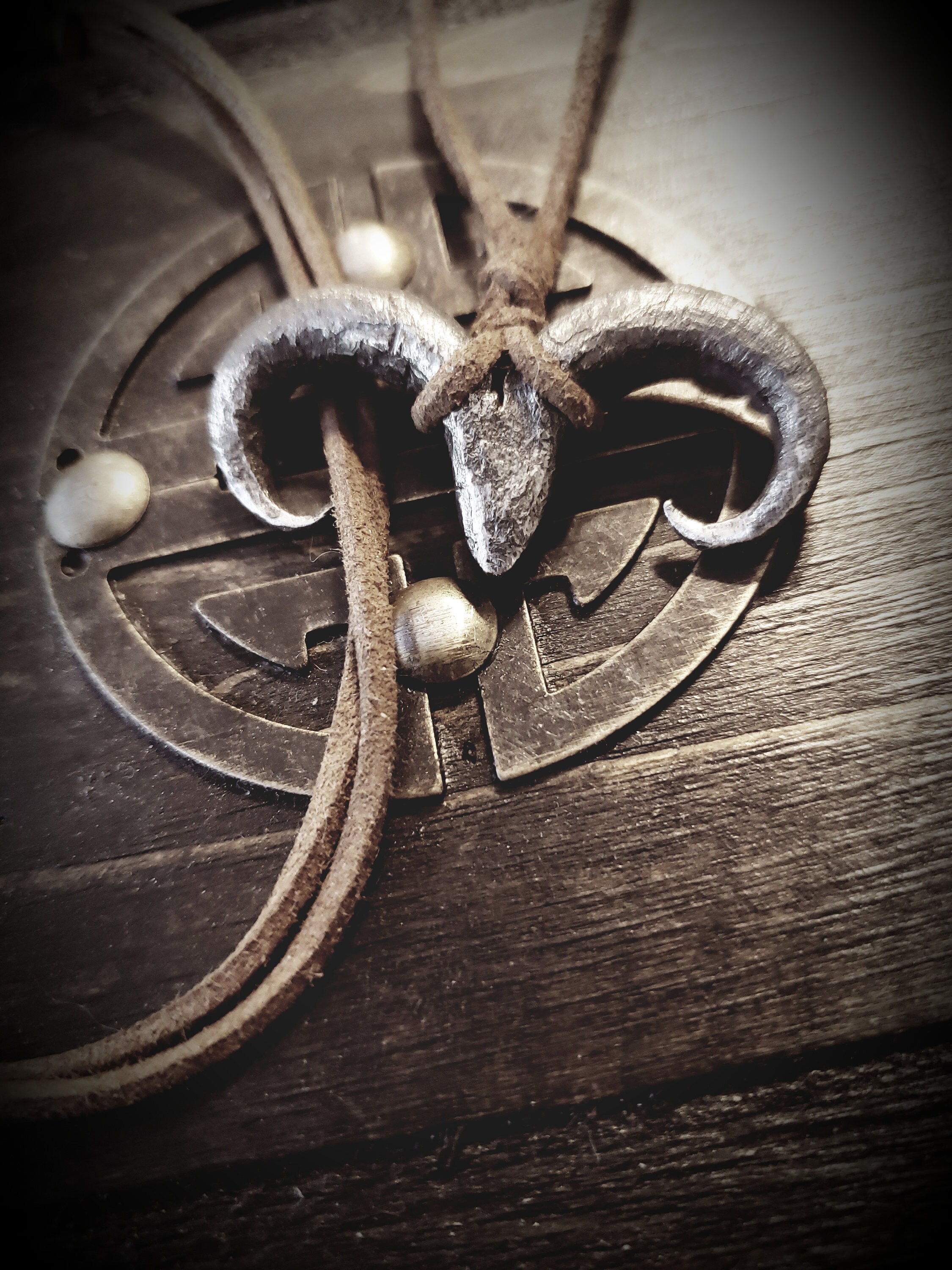 Hand Forged Ram Pendant aries - Etsy