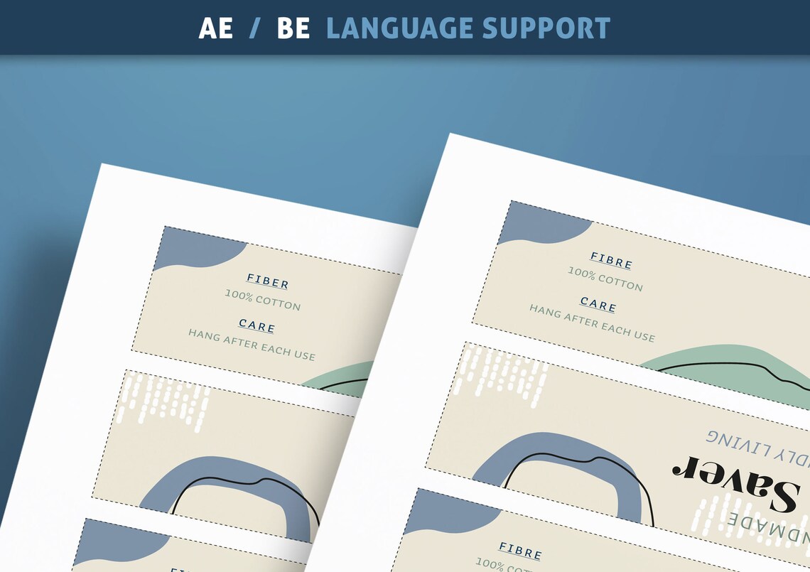 Printable CARE INSTRUCTIONS Tags & Labels Downloadable PDF. | Etsy