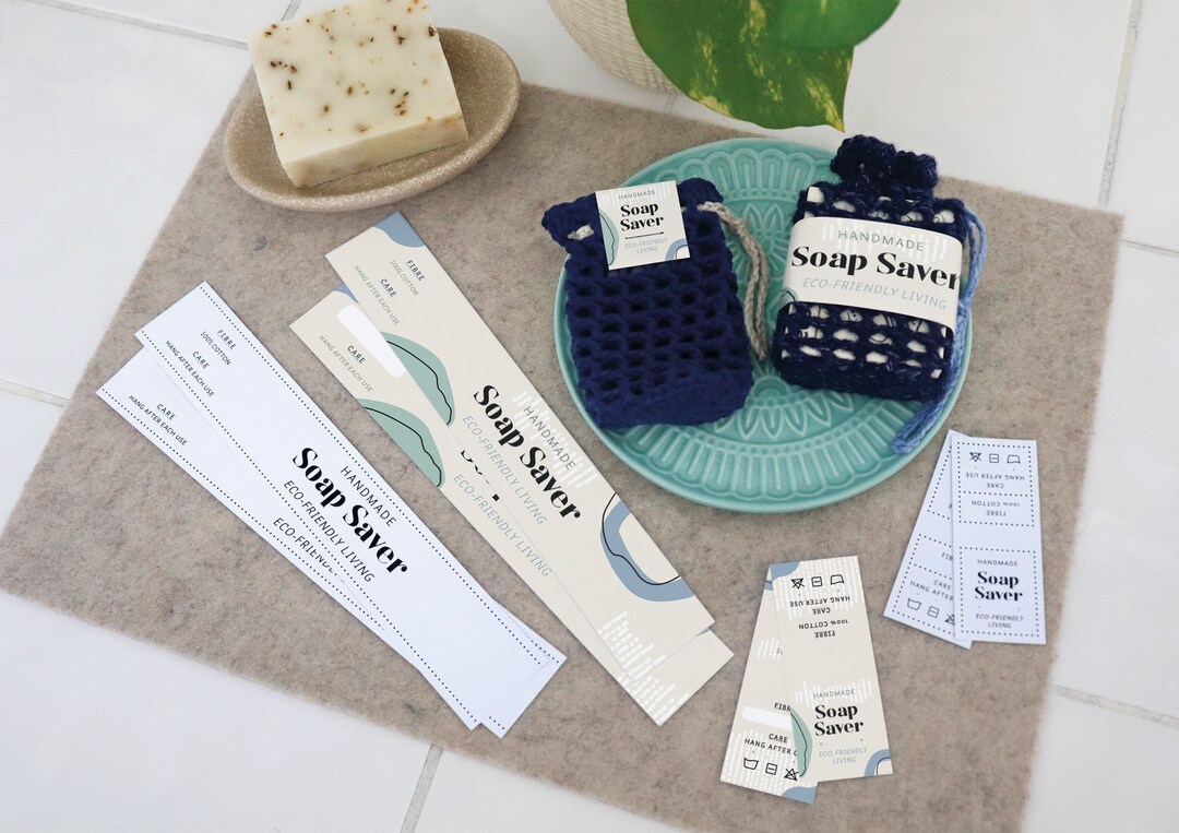 Printable SOAP SAVER Tags & Labels Downloadable PDF. Soap Pouch ...