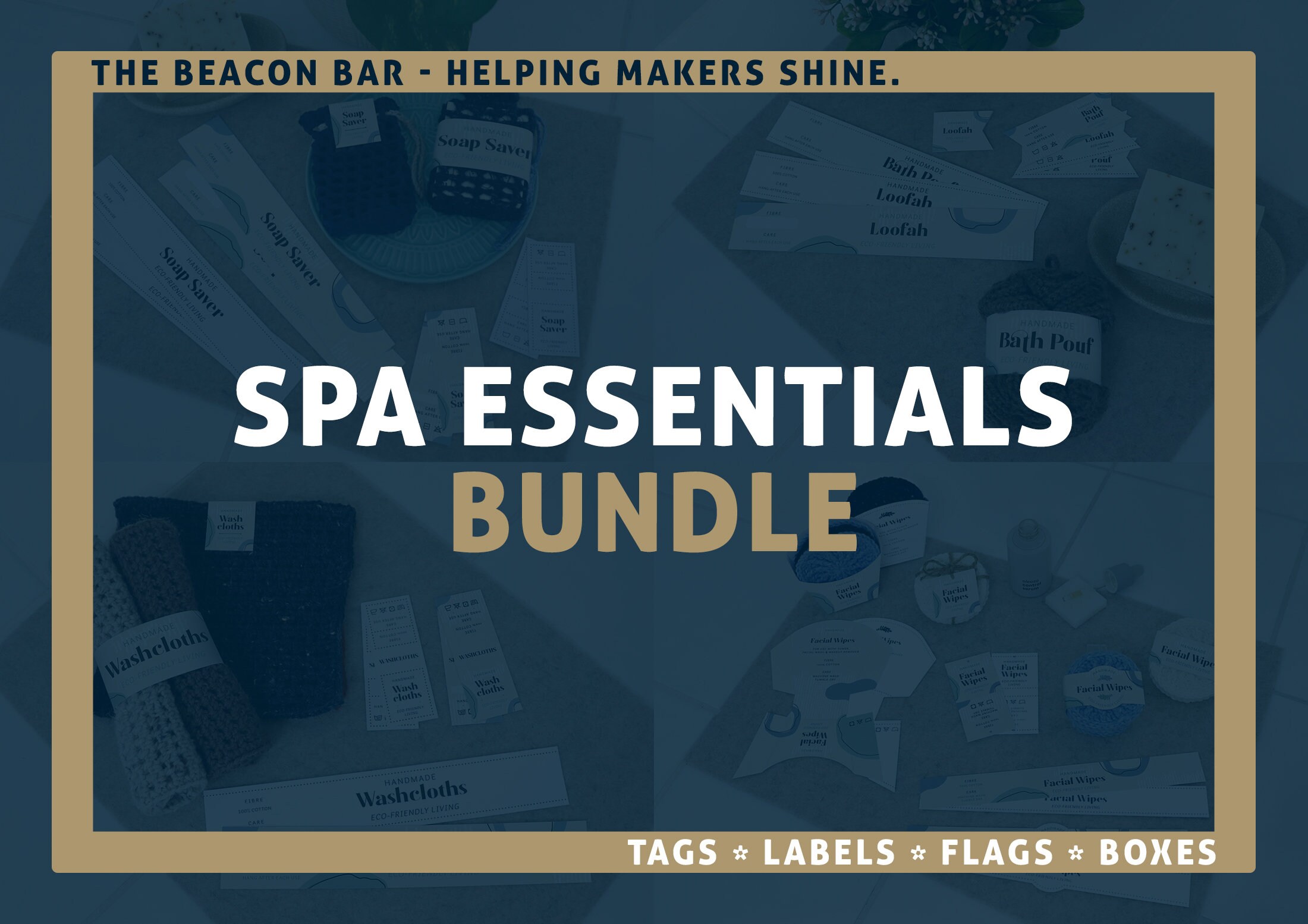 Printable SPA BUNDLE Tags, Labels & Boxes Downloadable PDF. Packaging ...