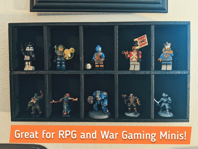 Miniature Display Case-_-ShadowBox-_ Minifigs DnD | Etsy