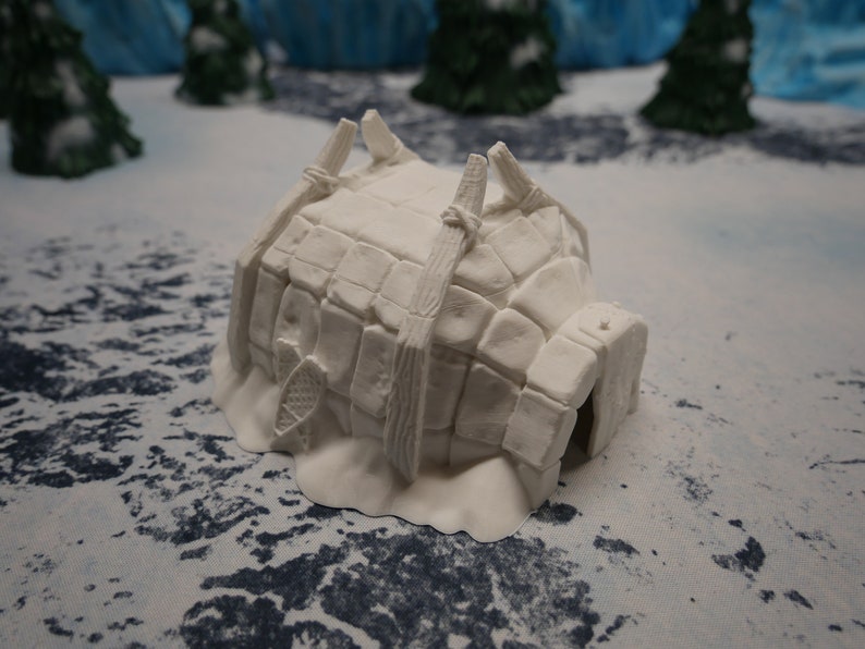 Dnd Terrain Ice Tribe Igloo Wilds of Wintertide Dungeons | Etsy