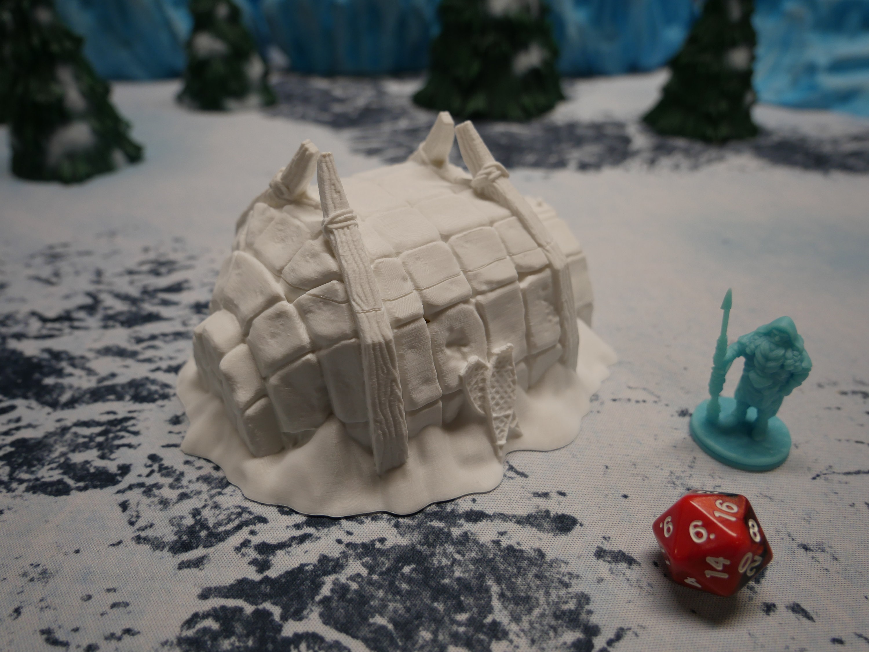 Dnd Terrain Ice Tribe Igloo Wilds of Wintertide Dungeons | Etsy