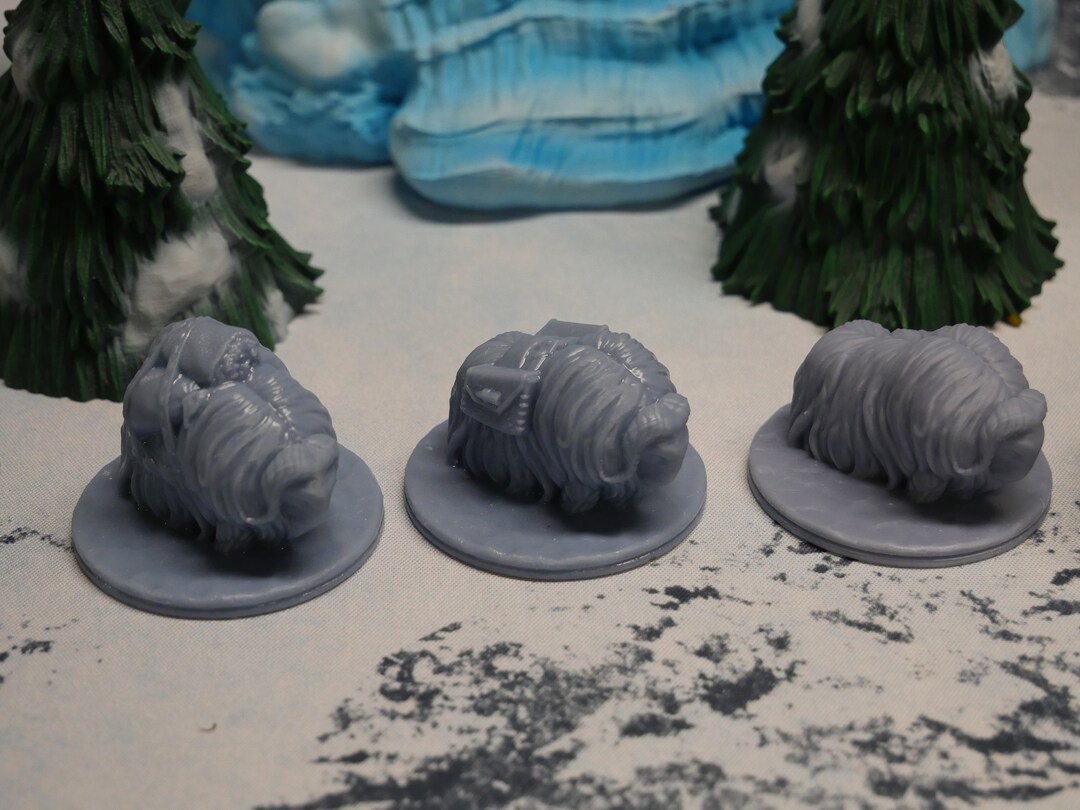 Dnd Miniature Yak Wilds of Wintertide Dungeons and - Etsy