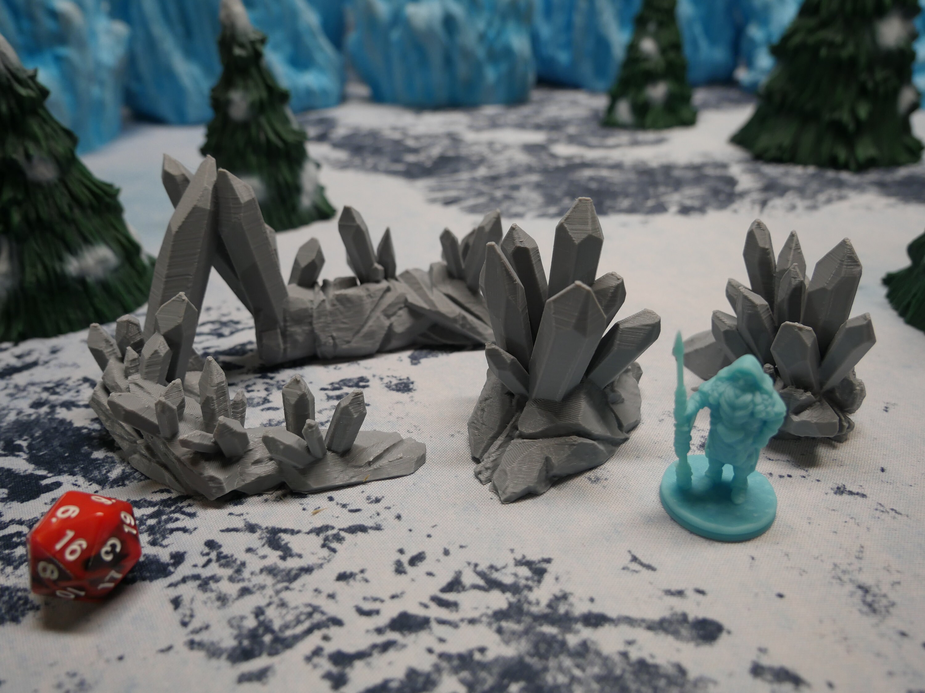 DnD Terrain Rock and Crystal Cluster Wilds of Wintertide | Etsy