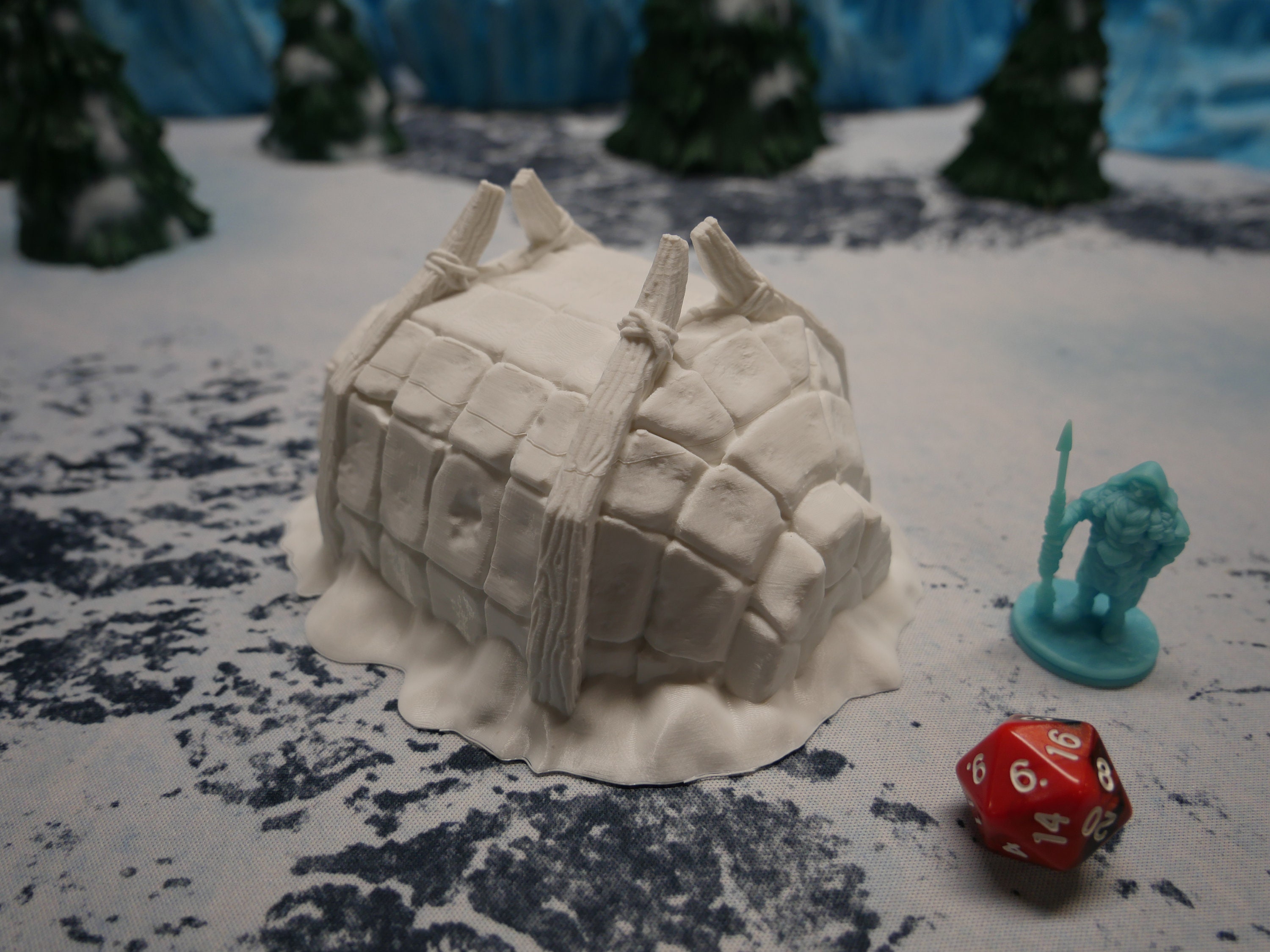 Dnd Terrain Ice Tribe Igloo Wilds of Wintertide Dungeons | Etsy