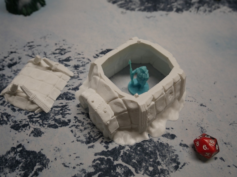 Dnd Terrain Ice Tribe Igloo Wilds of Wintertide Dungeons | Etsy