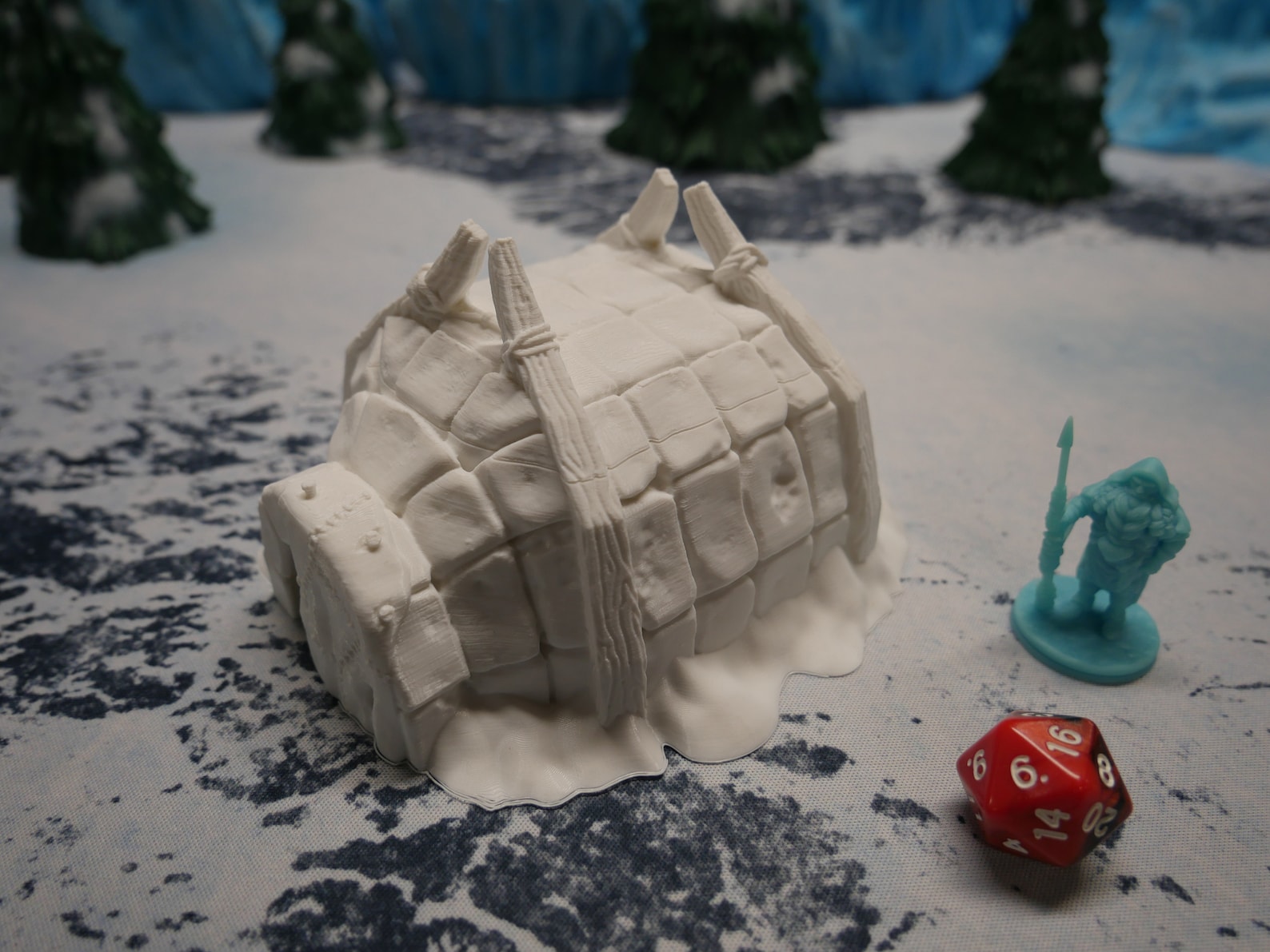 Dnd Terrain Ice Tribe Igloo Wilds of Wintertide Dungeons | Etsy