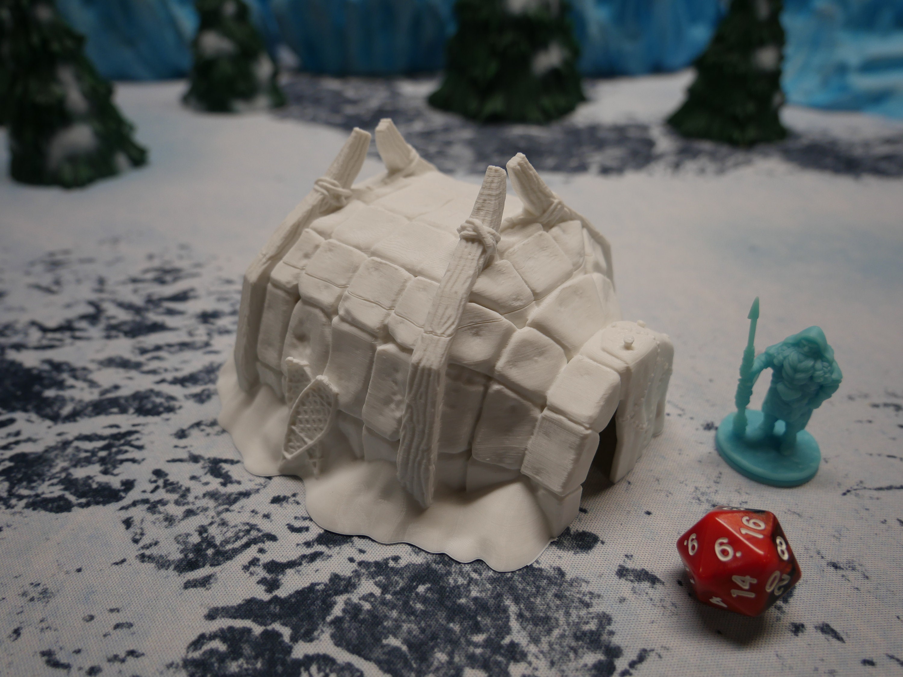 Dnd Terrain Ice Tribe Igloo Wilds of Wintertide Dungeons | Etsy