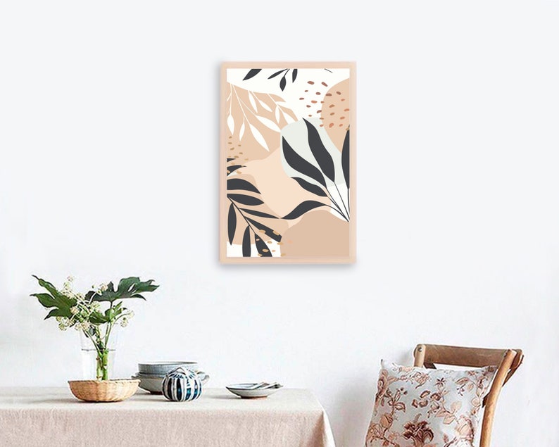Floral Art Design Printable Painting Home Decor Print Painted | Etsy