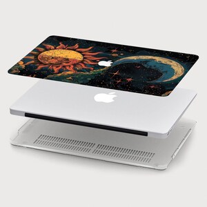 Solar System Sun Moon MacBook Case, Space Cosmic Stars MacBook Pro 16 ...