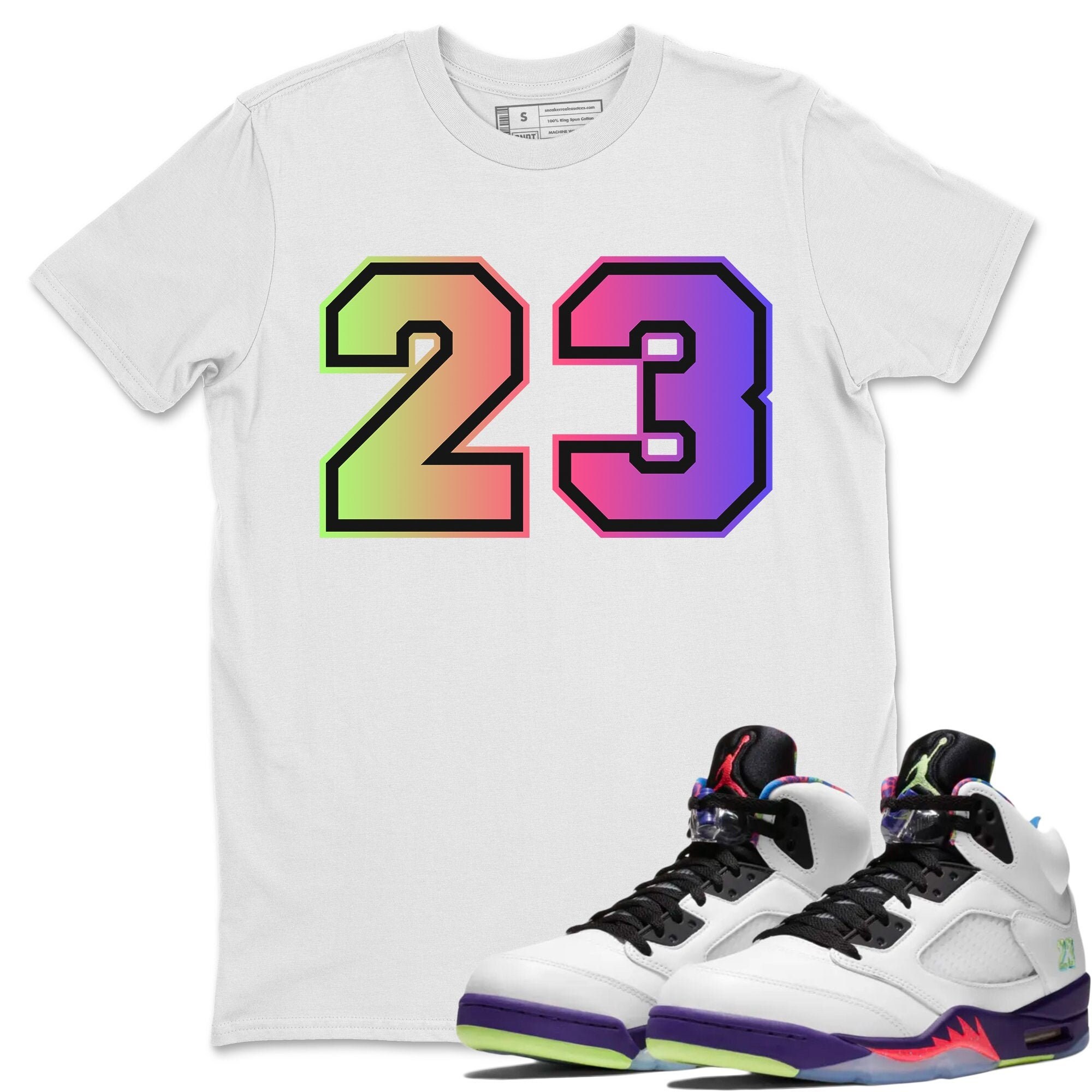 Number 23 Sneaker Shirt Air Jordan 5 Alternate Bel-air Ghost | Etsy
